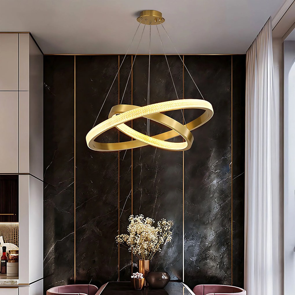 Toolight Závěsné LED osvětlení E31 APP1772-CP kartáčovaná zlatá