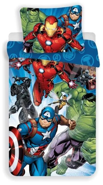 JERRY FABRICS Povlečení Avengers Brands 02 Bavlna, 140/200, 70/90 cm