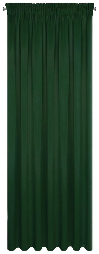 ZATEMŇOVACÍ ZÁVĚS NA PÁSCE PARISA 135X270 CM TMAVĚZELENÁ