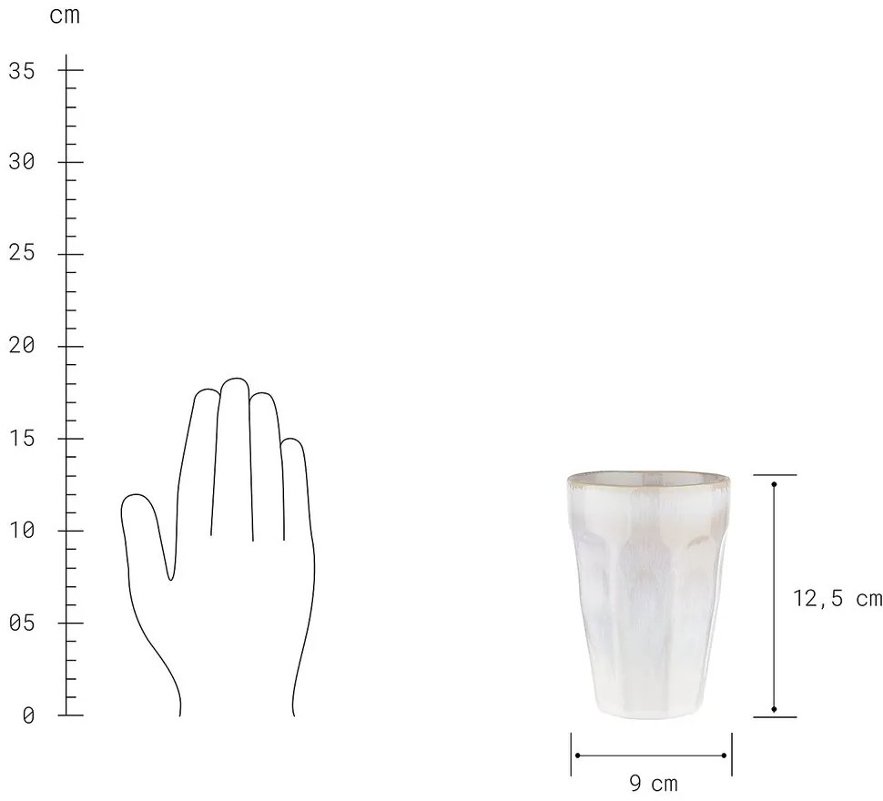 BERGAMO Hrnek Latte macchiato 330 ml - bílá