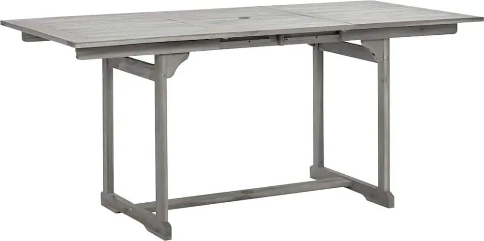 Zahradní jídelní stůl (120–170) x 80 x 75 cm masivní akácie 316575