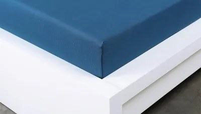 XPOSE ® Jersey prostěradlo dvoulůžko - tmavě modrá 180x200 cm