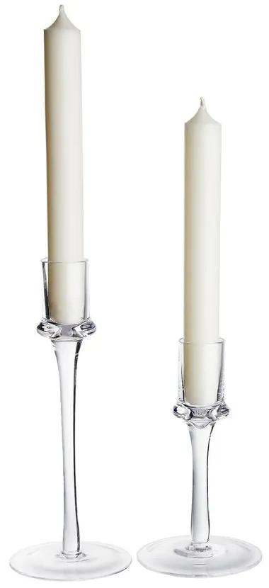 Butlers INVISIBLE Skleněný svícen na dlouhou svíčku 24 cm