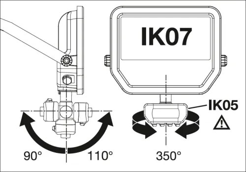 LED reflektor s pohybovým čidlem LEDVANCE FLOODLIGHT černý SENSOR 8W/6W 1100/780lm 3000K teplá bílá IP65