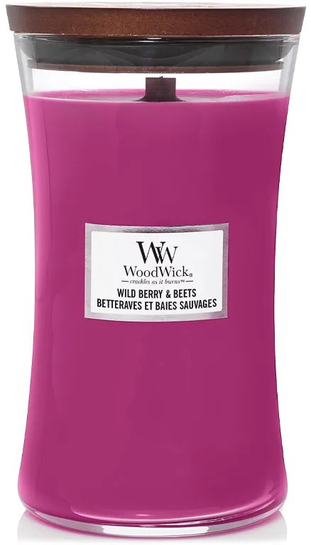 WoodWick – svíčka Wild Berry & Beets (Lesní ovoce a řepa) Velikost: střední 275 g