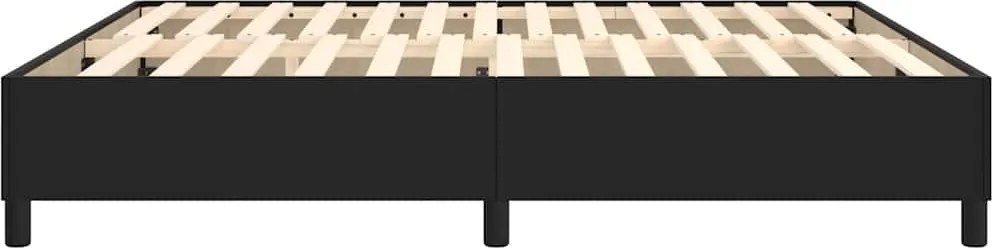 Rám postele s boxspringem černá 160 x 200 cm umělá kůže 3121053