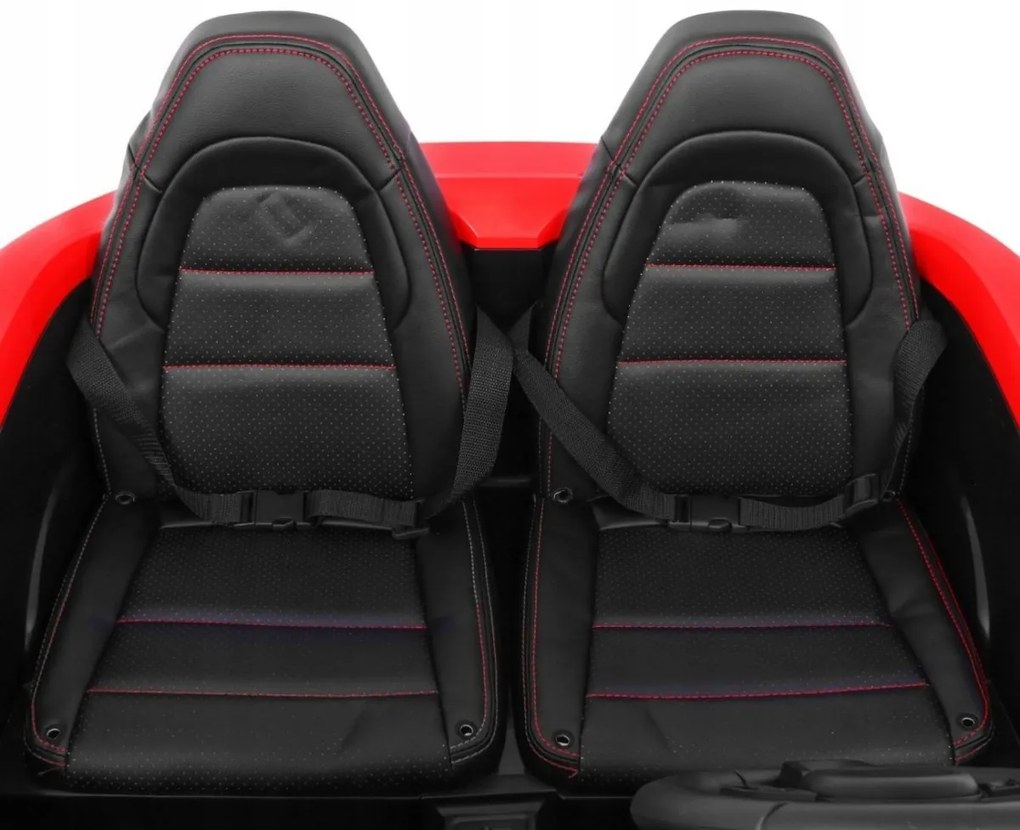 Dětské elektrické autíčko pro dvě děti Perfecta MAXI 172cm Červené