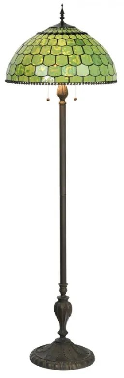 Stojací Tiffany lampa Dries – 51x165 cm