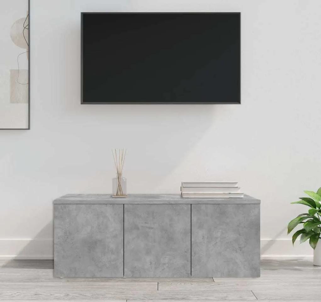 vidaXL TV skříňka 80 x 34 x 30 cm kompozitní dřevo [801867] Barva: šedá s vysokým leskem