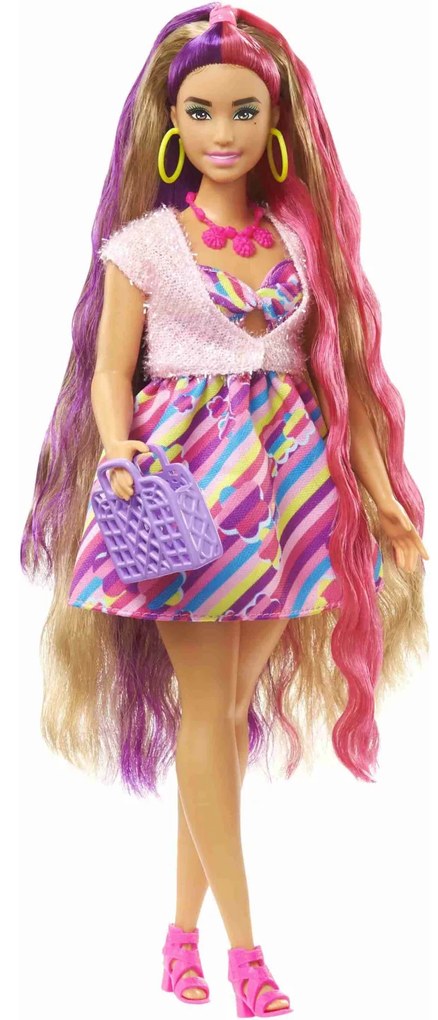 Barbie totally hair fantastické vlasové kreace květinová, mattel hcm89