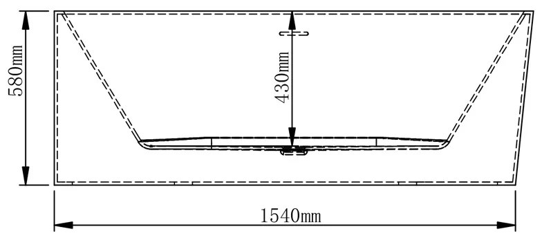 BPS-koupelny Volně stojící rohová akrylátová vana HYD-MER509C2 levá 160x75 bílá, odtokový komplet chrom