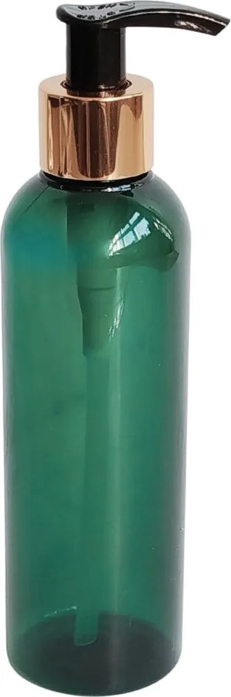 Dávkovač mýdla BEN 200 ml zelený s černo-zlatým dávkovačem