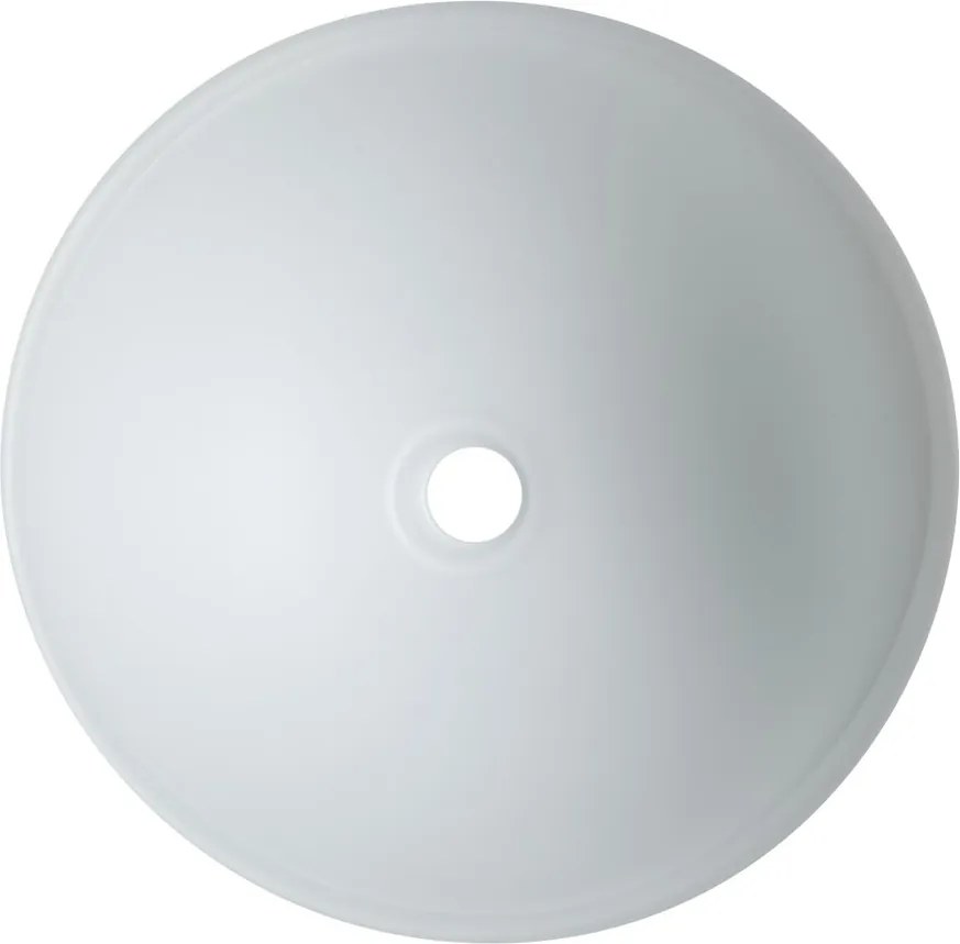 Sapho Sapho, TELICA skleněné gravírované umyvadlo, průměr 42 cm, bílá, TY181W