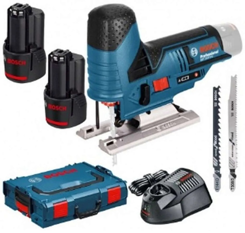 Bosch - 12V AKU přímočará pila, 2x aku 3,0 Ah Li-Ion, nabíječka 06015A1005