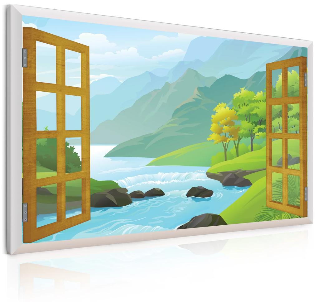 3D dětský obraz okno do přírody Velikost (šířka x výška): 30x20 cm