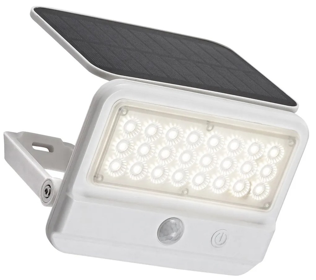 Rabalux 77090 solární venkovní reflektor s PIR Flaxton, bílá