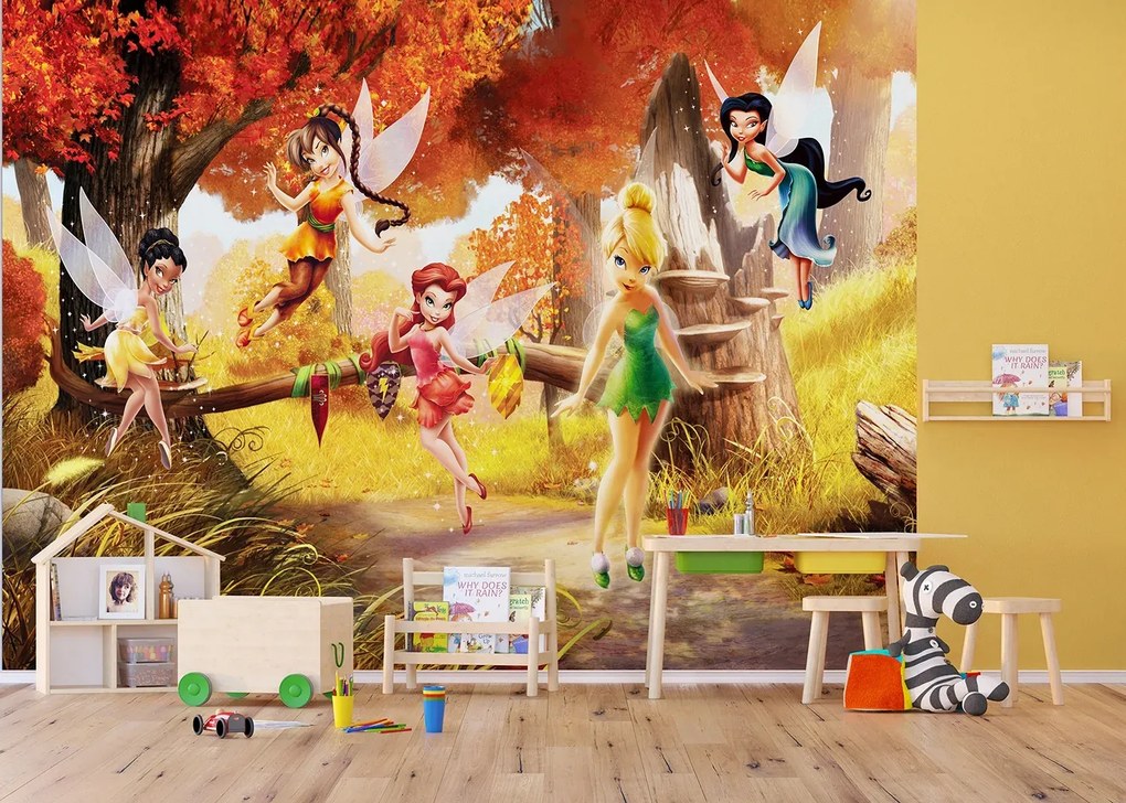 Dětská fototapeta na zed' Podzimní Víly, Disney | 360 x 254 cm | DFTD 0251