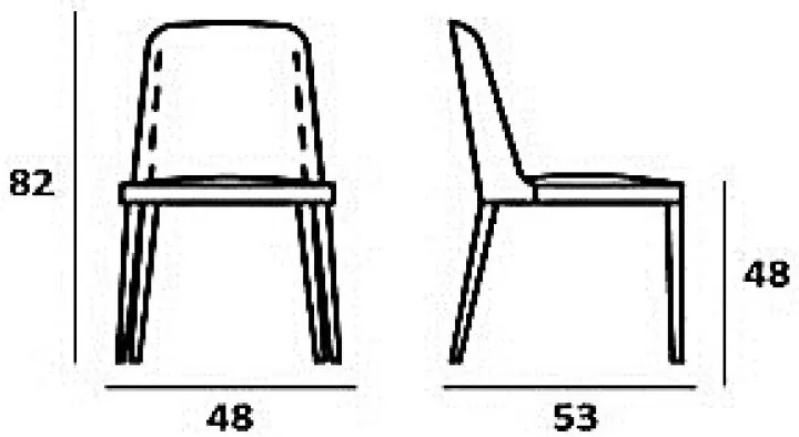 TORRE - Židle DA VINCI s dřevěnou podnoží