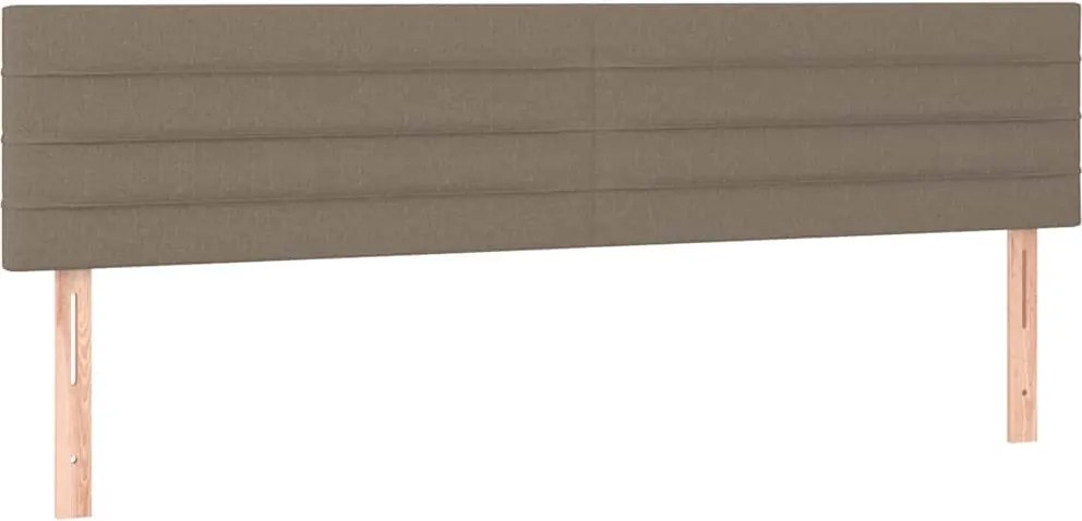 Box spring postel s matrací taupe 200x200 cm textil 3130381