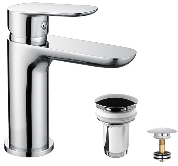 Mereo Mereo, Umyvadlová stojánková baterie, Viana, s clic-clac CH03VS, chrom, CBE10104C