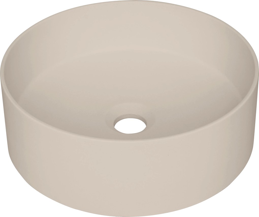 Deante Silia, granitové umyvadlo na desku 360x360x120 mm, béžová, DEA-CQS_5U4S