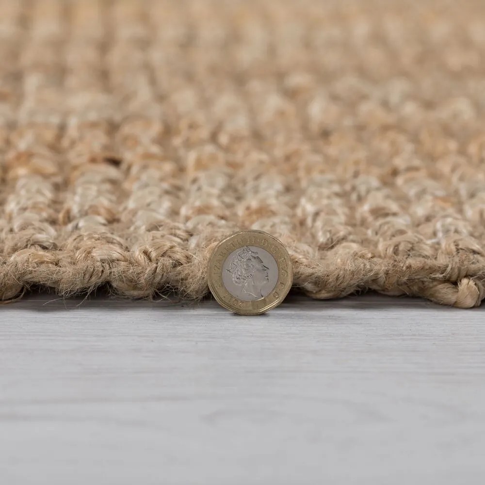 Flair Rugs koberce Běhoun Sarita Jute Boucle Natural ROZMĚR: 60x230