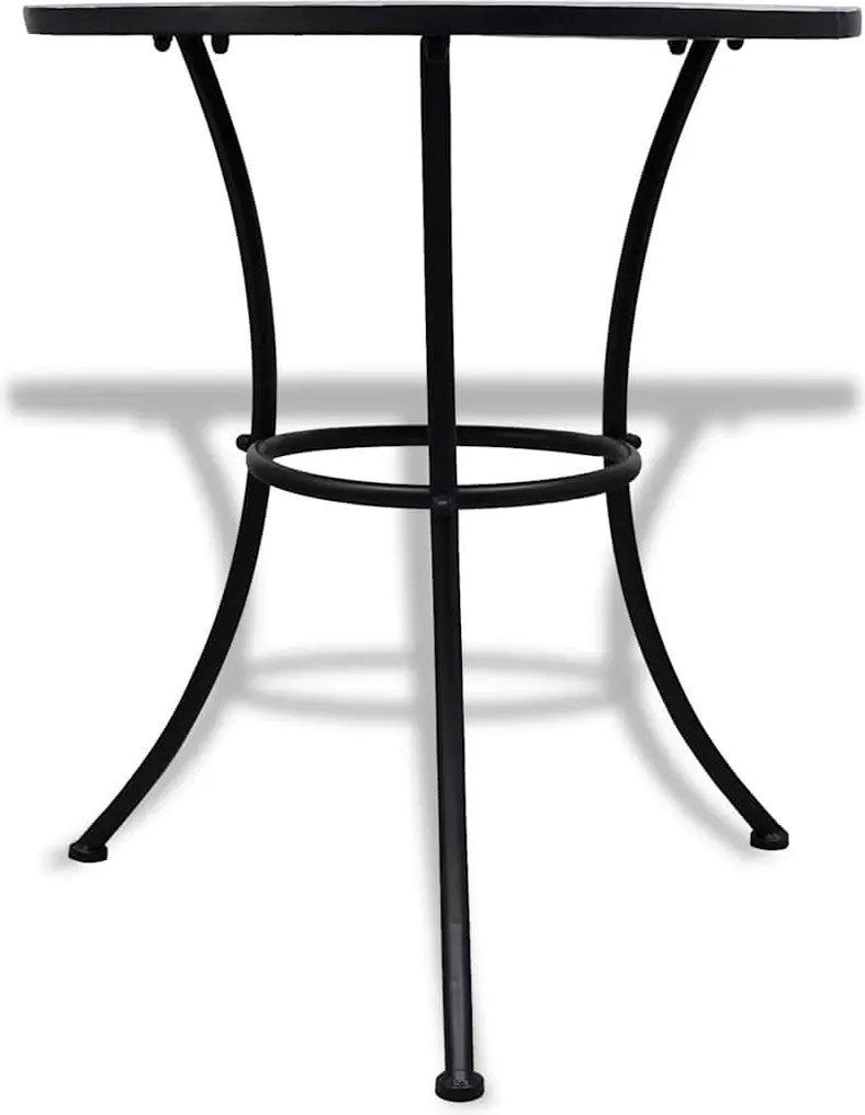 3dílný bistro set mozaikový keramický modro-bílý 271771