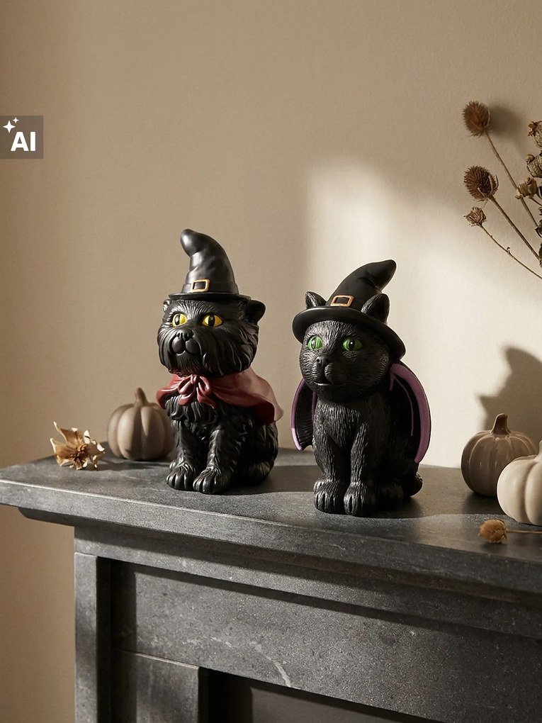 Sinsay - Halloweenská dekorace 2 pack - černá