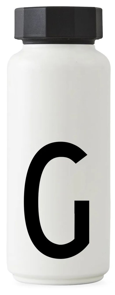 DESIGN LETTERS Termoska Design Letters White 500 ml Z, černá barva, bílá barva, kov