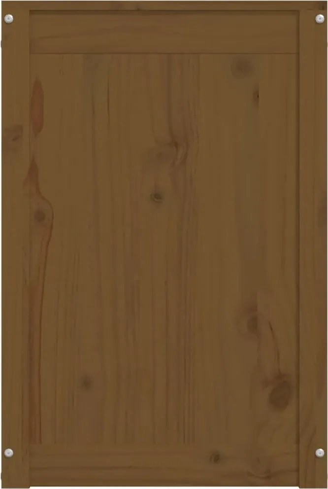 vidaXL Box na prádlo 44 x 44 x 66 cm masivní borové dřevo [823567] Barva: Černá