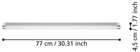 Eglo 99778- LED Koupelnové osvětlení zrcadla TRAGACETE LED/18,5W/230V IP44 77 cm