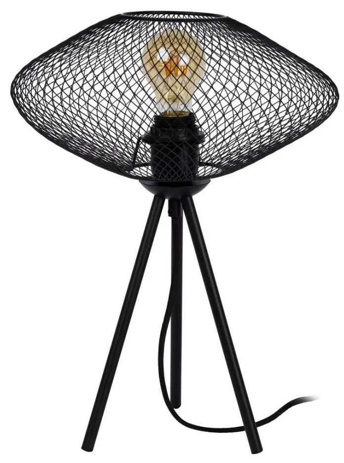 Lucide 21523/01/30 - Stolní lampa MESH 1xE27/40W/230V černá