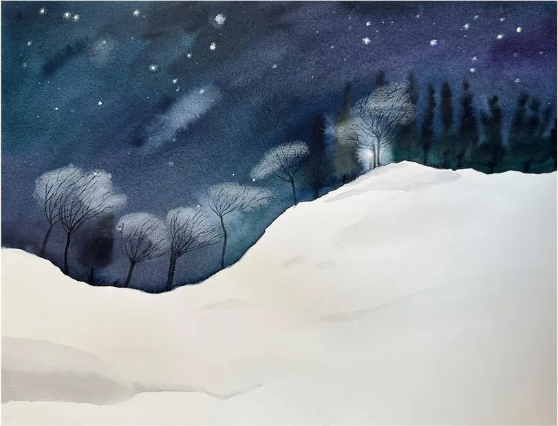 Martina Špinková | Světlo na kraji lesa Rám: Bílý, Velikost: 40 x 60 cm