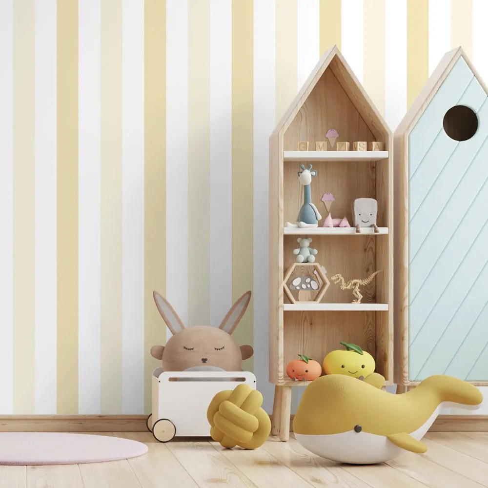 Papírová tapeta na zeď, bílé a šedé pruhy, proužky 461-5, Pippo, ICH Wallcoverings