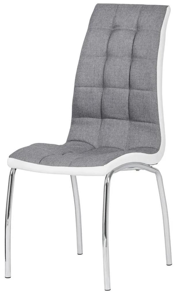 XXXLutz ŽIDLE, šedá, bílá Cantus - Jídelní židle | BIANO