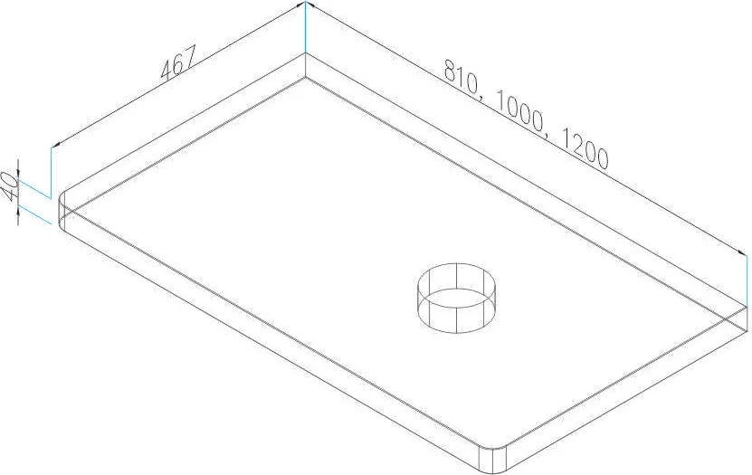 Mereo Siena koupelnová deska 100 cm L/P asymetrická dub masiv CN482DA