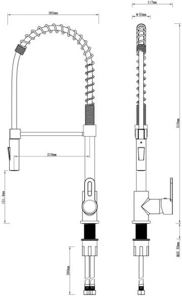 Cooke & Lewis Kuchyňská baterie Flinter Černá