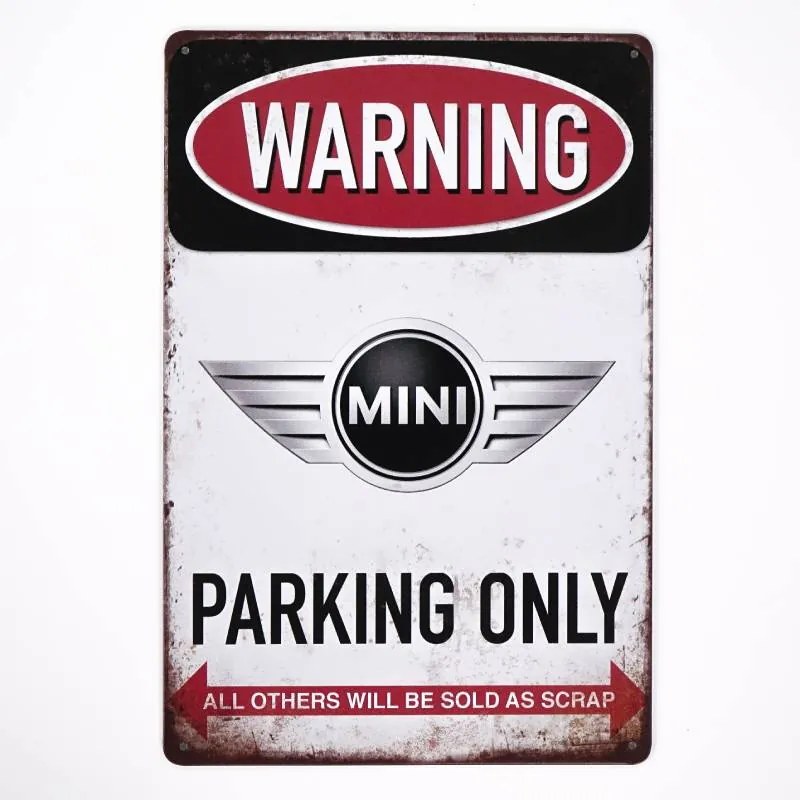 Kovová cedule Mini Parking