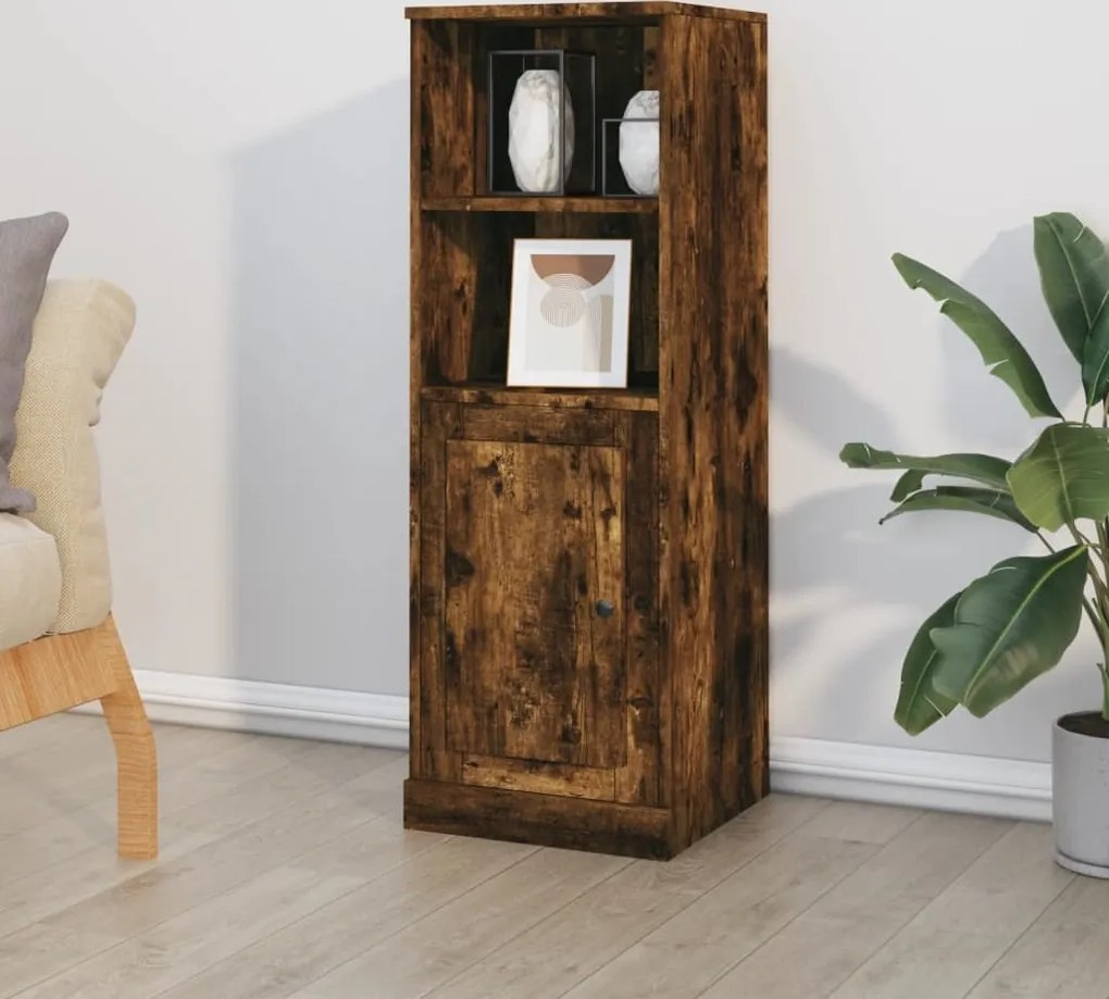 vidaXL Skříň highboard 36 x 35,5 x 103,5 kompozitní dřevo [816327] Barva: bílá s vysokým leskem