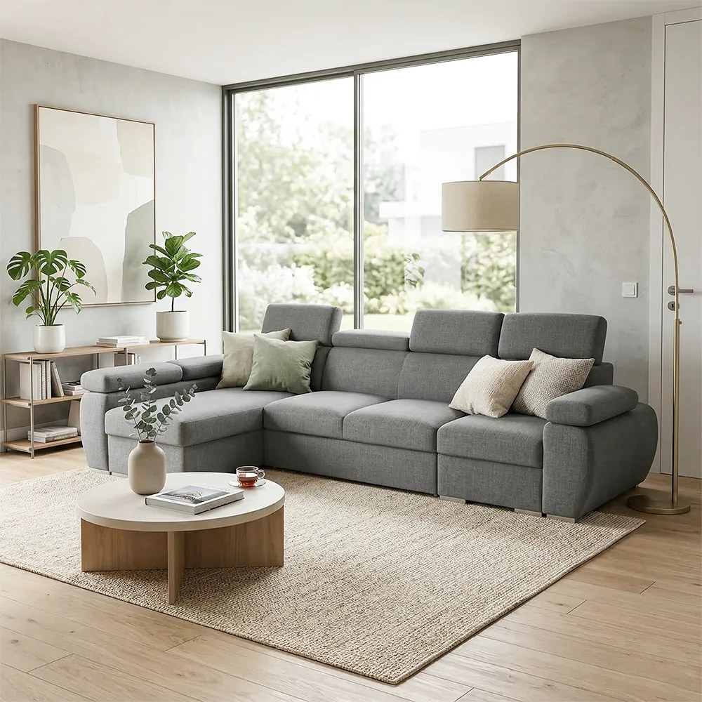 Sedací souprava BASTON | 170x315 cm | rozkládací + 2x úložný prostor | VÝBĚR TKANIN