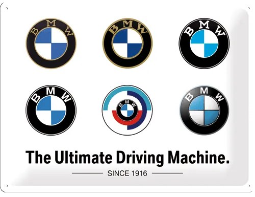 Postershop Plechová cedule: BMW (Logo Evolution) - 40x30 cm