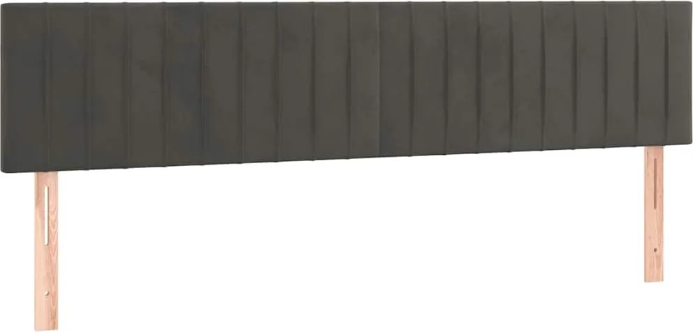 Box spring postel s matrací tmavě šedý 120x190 cm samet 3270482