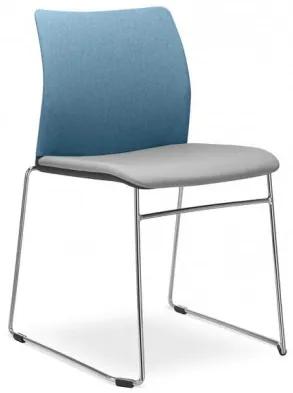 LD seating Konferenční židle Trend 522-Q bez područek Barva kostry bílá kostra GALERIE - Čalounění LD seating LÁTKY 2 / VALENCIA, XTREME, STYLE, ASPECT, CURA 2021 se stolkem