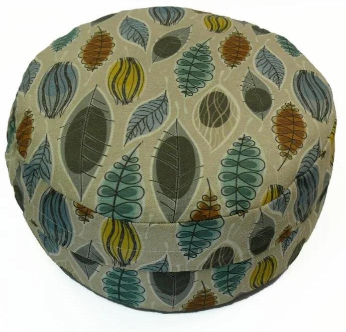 S radostí - vlastní výroba Meditační polštář Padající listí Velikost: ∅30 x v12 cm