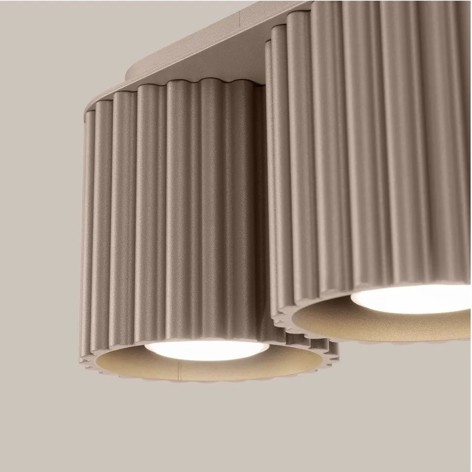 Taupe kovové bodové svítidlo 10x21 cm Zora – Sollux