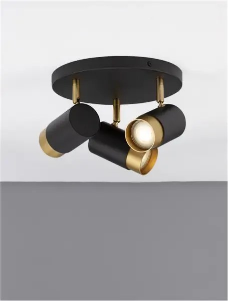 Designové stropní svítidlo Pogno 22 černé