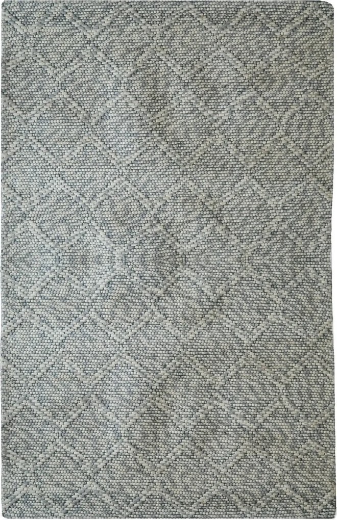 Asra, Kusový ručně tkaný koberec Woolen 4 Grey, 150x240, šedá, ložnice