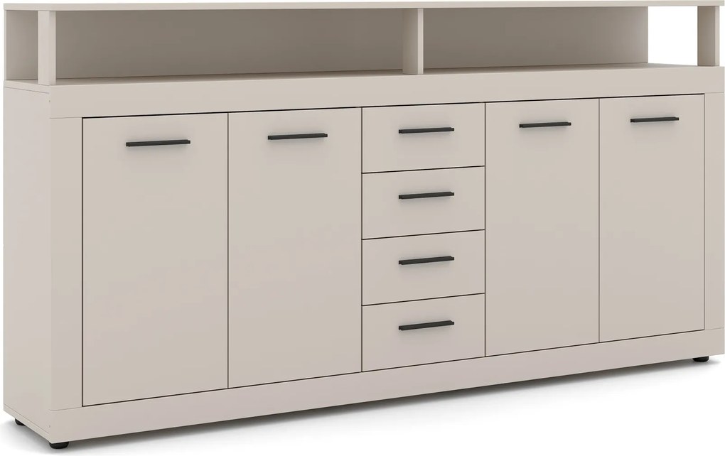 Komoda Luna 190 cm kašmírová