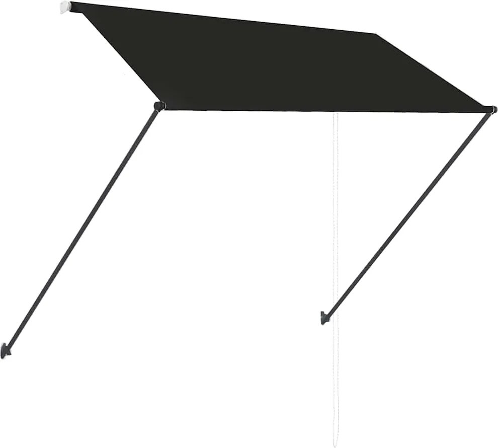 Zatahovací markýza s LED 250 x 150 cm antracitová 145917
