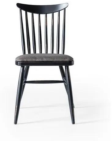 Černá židle s patinou Aldo